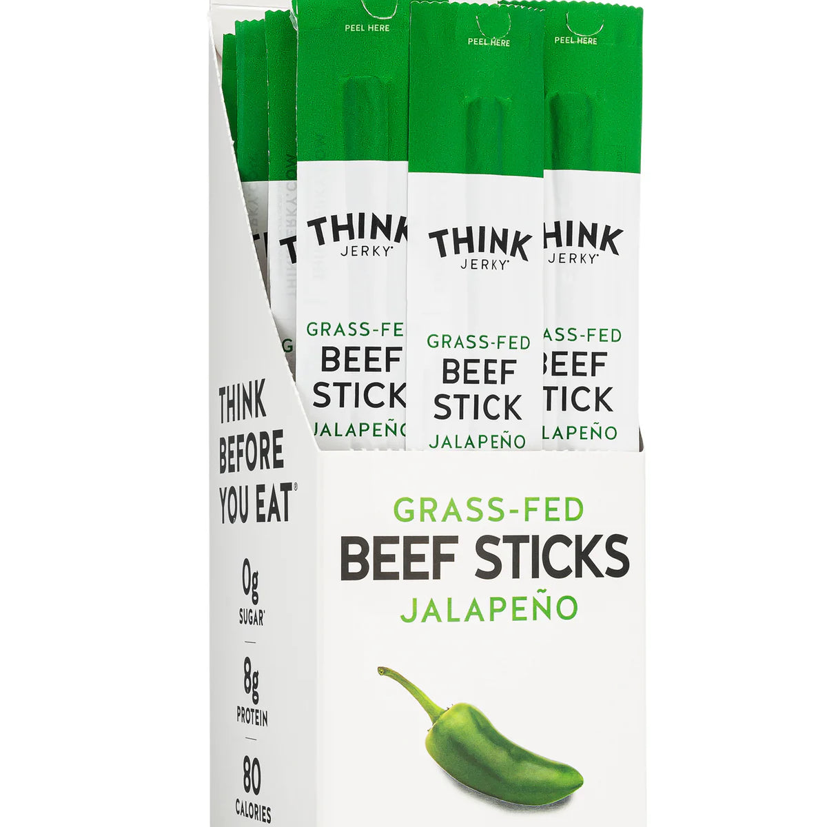 Think Jerky Jalapeño Beef Stick | Chef-Crafted | Carnivore Club ...