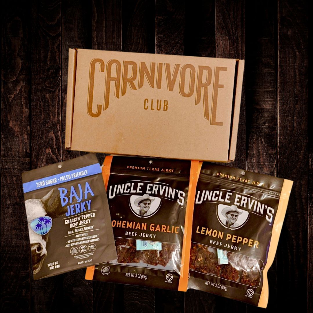 Carnivore Snack Box: Monthly Meat Snacks for Carnivores – Carnivore ...